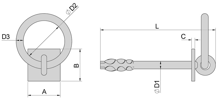 Mooring Rings - Type 7 - ©2022 Brooks Forgings Ltd.