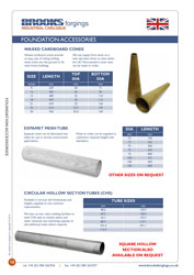 Wax Cardboard Cones - ©2018 Brooks Forgings Ltd.